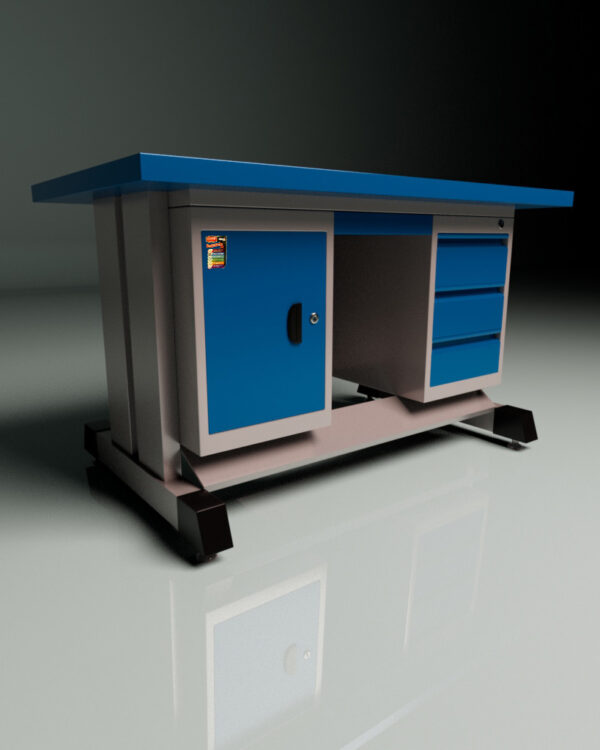 Office Double Table (Powder Coated) – Everest Steel